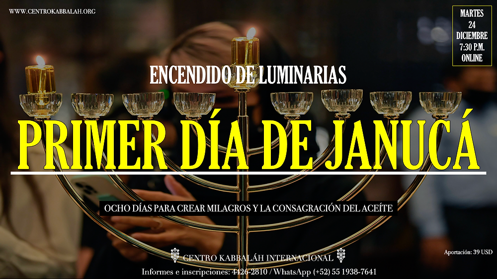 PRIMER DÍA DE JANUCÁ