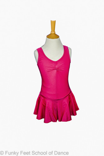 Raspberry Ballet Leotard with Skirt | Funky Feet