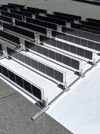 Over Easy Solar - Vertical Solar Panels for Green Roofs and Flat Roofs
