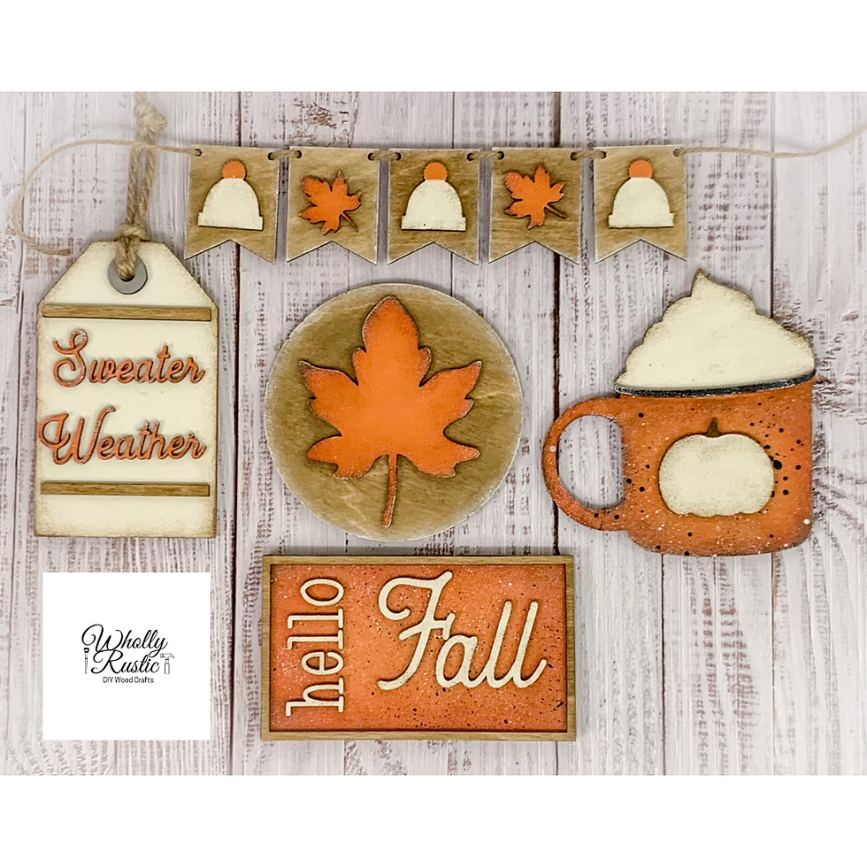 Hello Fall Mug Tiered Tray Decor! | Wholly Rustic