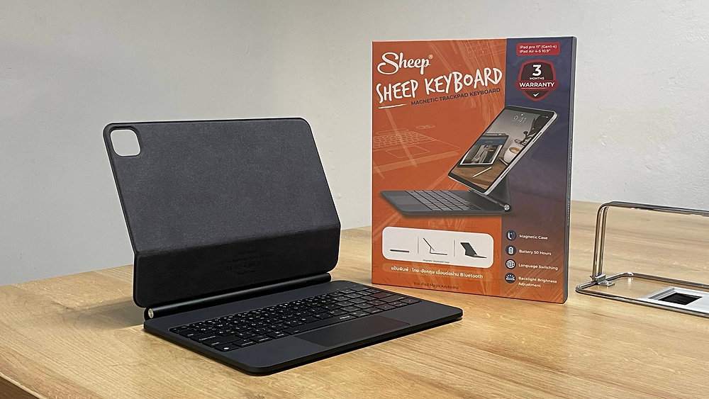 รีวิวคีย์บอร์ด iPad ที่ใช้ง่ายที่สุด Sheep Magic Keyboard Case