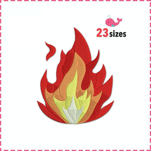 Fire Embroidery Design. Machine Embroidery Design | EmbryLab