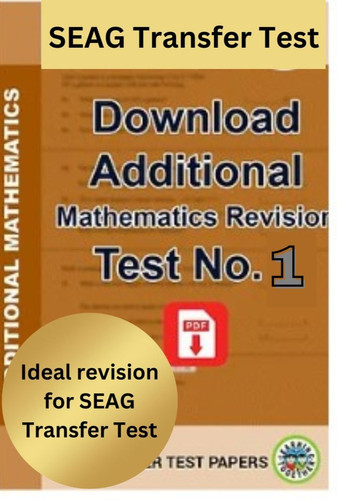 SEAG Multiple-Choice Test Maths Revision Test Number 1 | Transfer Test ...