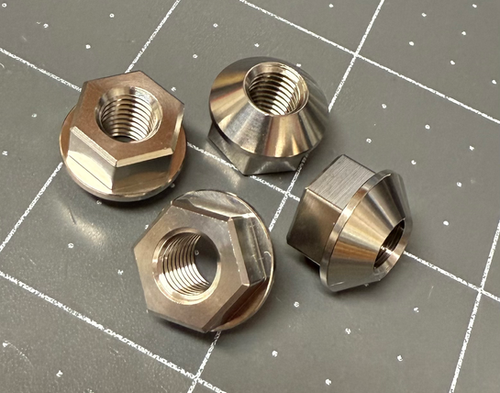 M8 titanium countersunk nut set | Hydrofoil Wingscrews