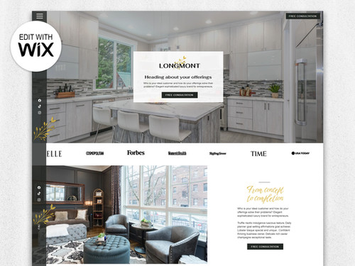Longmont | Wix Website Template | Built for interior designers, artists ...