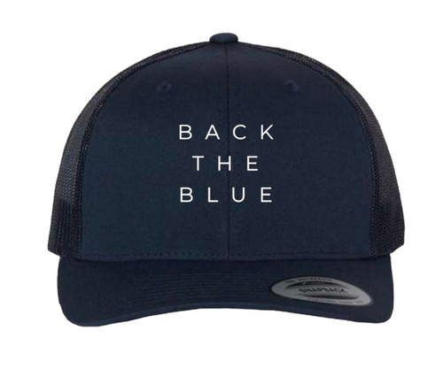 Back the Blue Trucker Hat - Police | Made In Minn