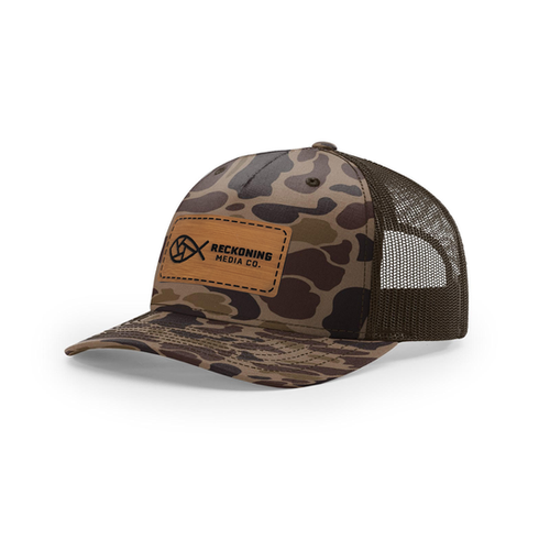 RMC Leather Patch Duck Camo Hat | Reckoning Media Co.