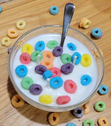 Mini Froot Loops Cereal Bowl Candle | The Hippie Witch