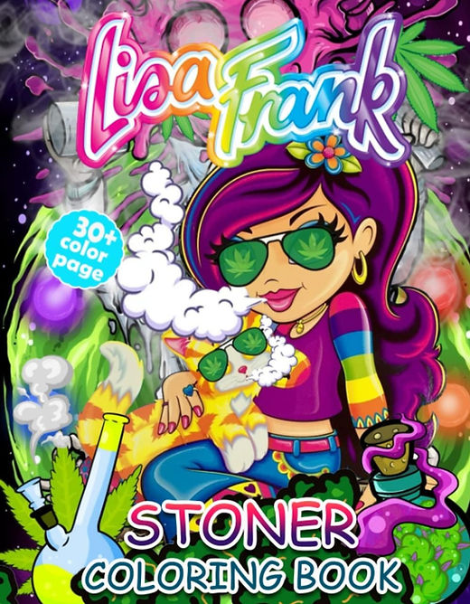 stoned cartoon characters coloring pages