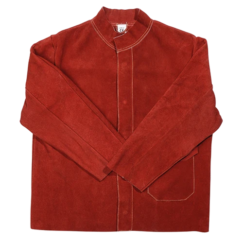 Parweld RED LEATHER WELDERS JACKET | Uk Welding Supplies
