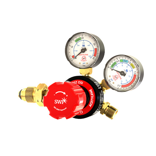 S/S 2g Acetylene 1.5 Bar Regulator- Side Entr | Uk Welding Supplies