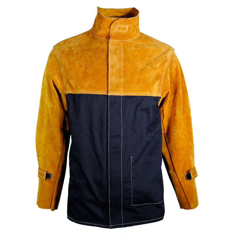 Parweld Panther Half Leather Jacket | Uk Welding Supplies