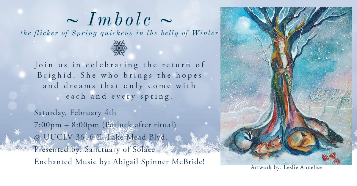 Imbolc - Live Ritual and Potluck | Sanctuary of Solace