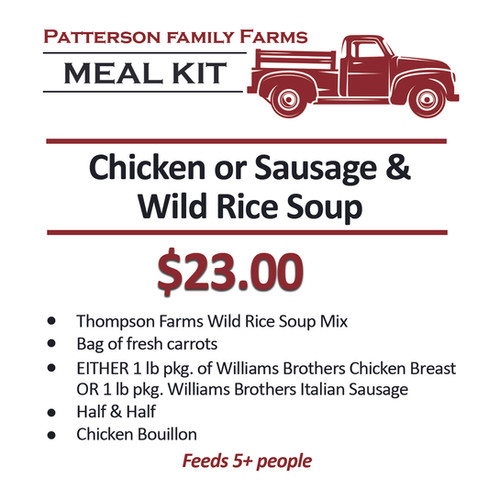 MK -- Chicken OR Sausage Wild Rice Soup | Patterson Family Farms
