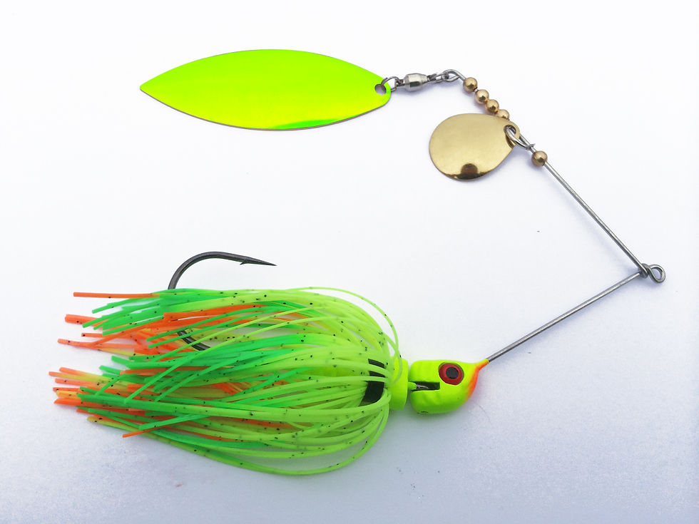 Big Bass Spinnerbait - Fire Tiger Ch/Br | megastrike-store