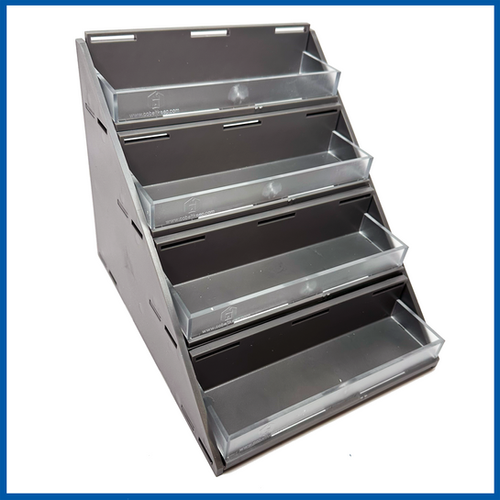 Hobby Rack Desktop w/ Benches - Empty Box Insert Set | Cobalt Keep