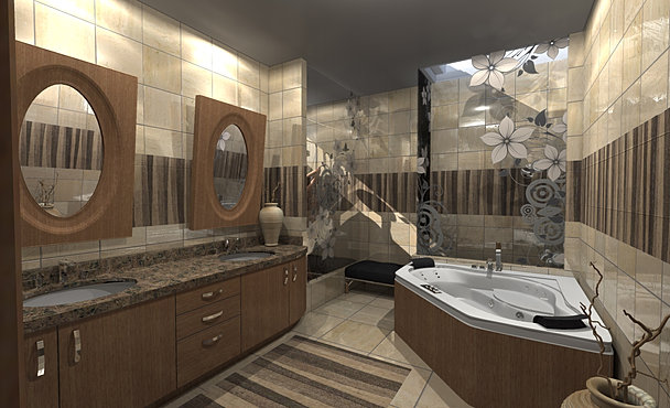 Baños modernos con jacuzzi y regadera - Imagui