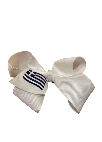 Archie Greek Flag Bow | Archimedean Kids PTO