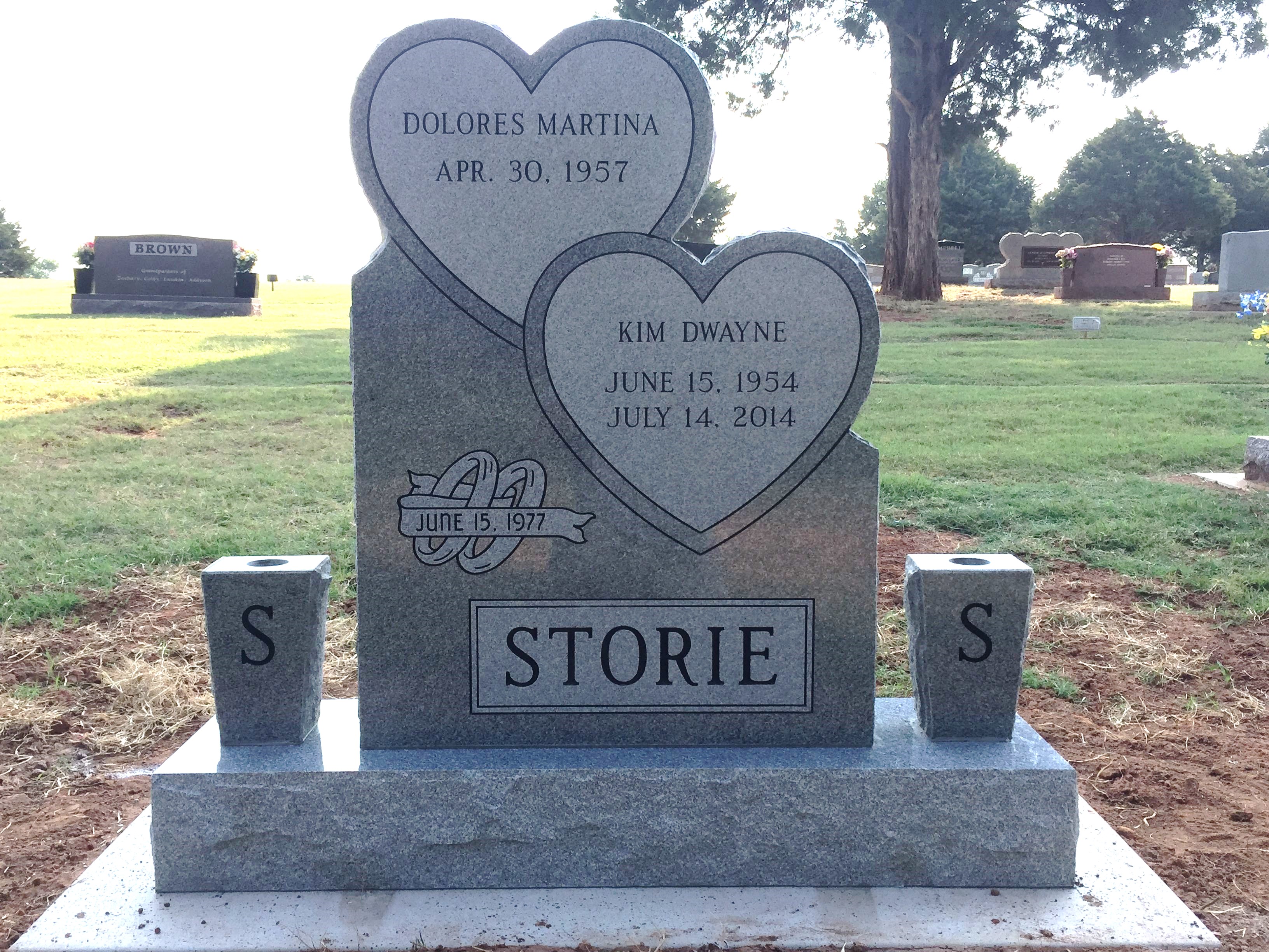 Companion Upright Monuments - Nelson Monument Company in Oklahoma