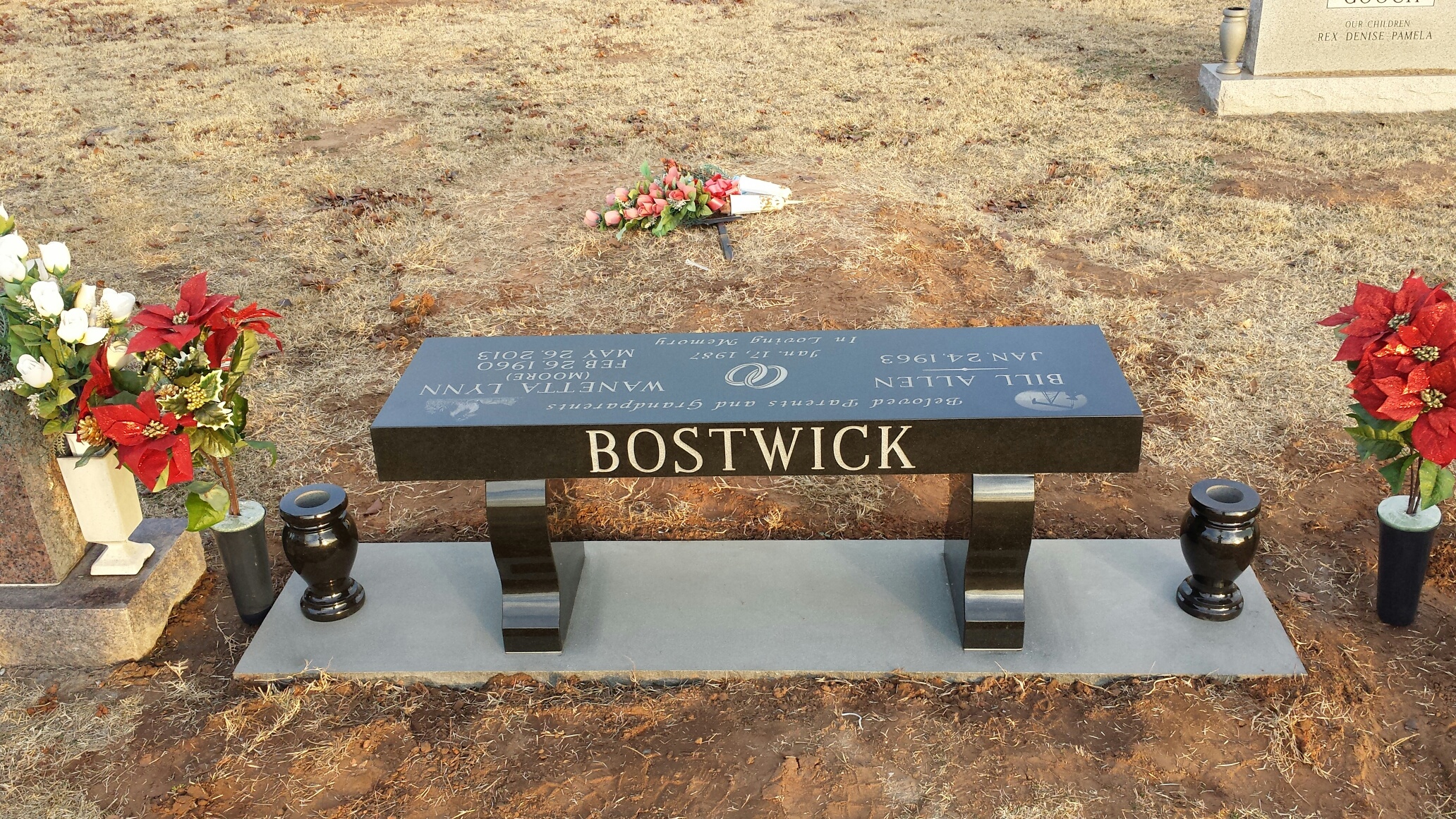 Granite Cemetery Benches - Nelson Monument Company of Okahoma