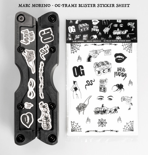Marc Moreno "Blister" Sticker Sheet Signature Custom Graphic Frame ...