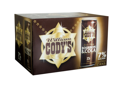 Cody's Bourbon & Cola 250ml Cans (12-pack) | Mt Smart Liquor