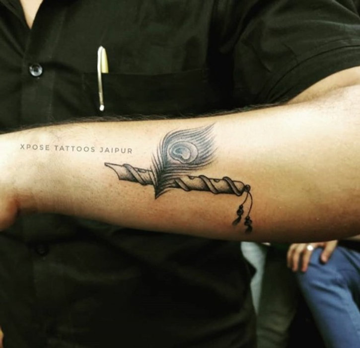 Om Flute Tattoos
