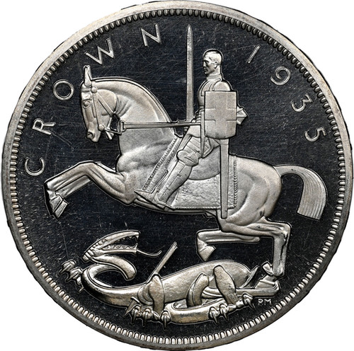 1935 Raised Edge Proof Crown PF64+ Ultra Cameo | Durham Coins