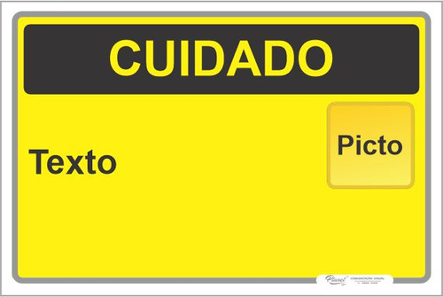 Placa de Cuidado: Texto Personalizado | planet