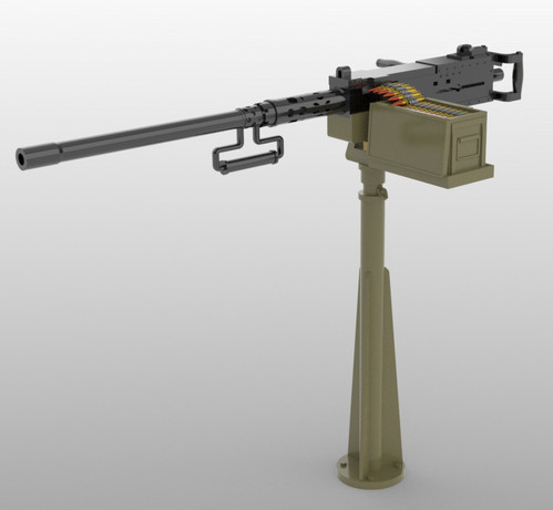 M2HB - 50 Cal Machine Gun - M25 Jeep Pedestal Mount Set | Battleground ...