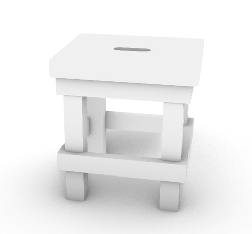 Stool - German Barracks - Style 1 - Schemel | Battleground Models