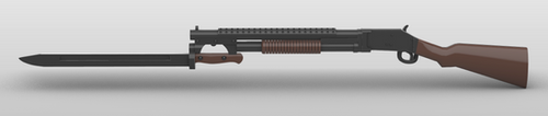 M1897 Winchester Shotgun with Bayonet - M97 Trench version ...