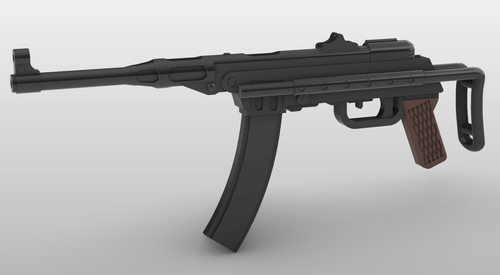 K-50M Submachine Gun - Folded Stock | Battleground Models