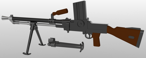 ZB vz. 26 aka MG 26(t) with two bipods | Battleground Models