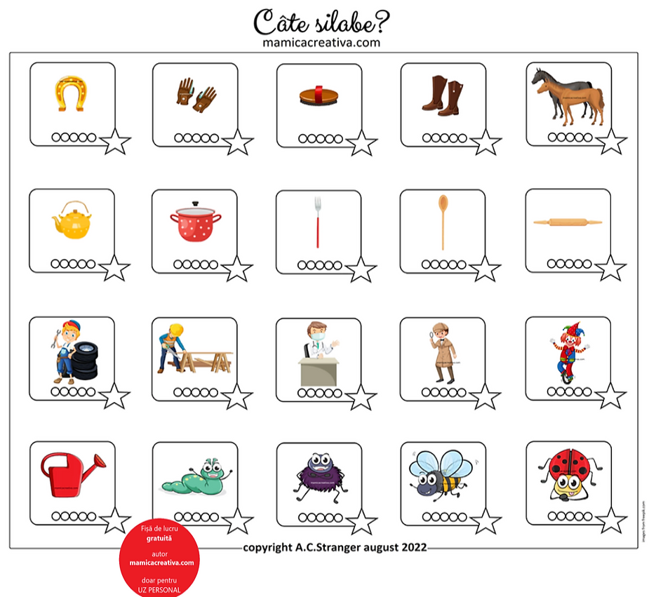 Cate silabe?