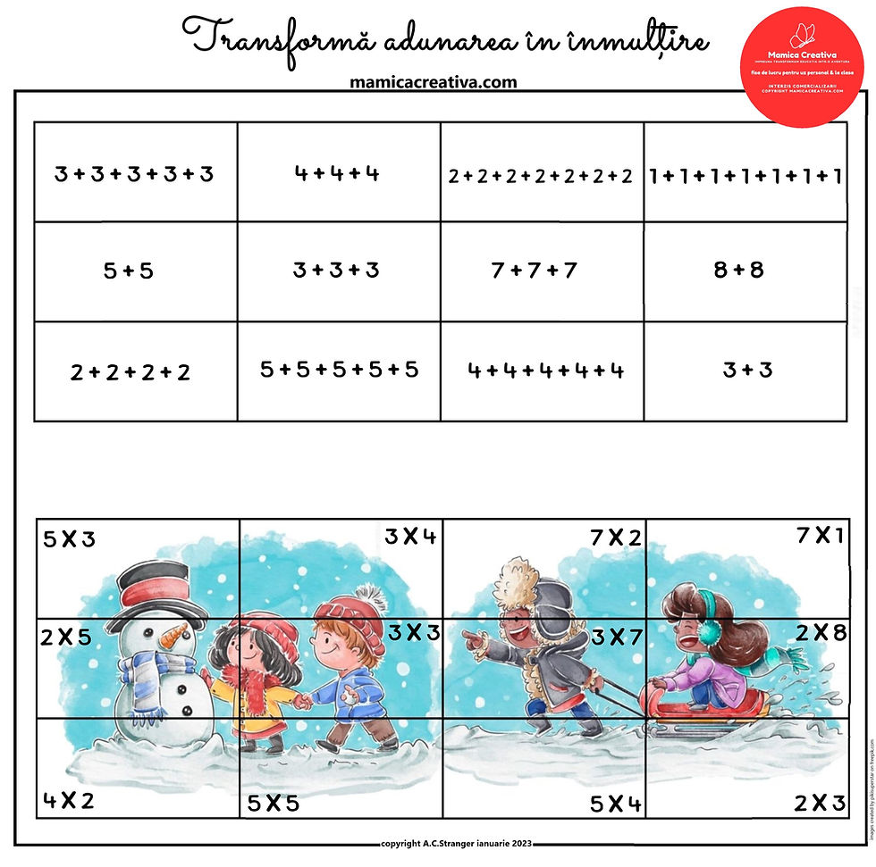 Transforma adunarea in inmultire