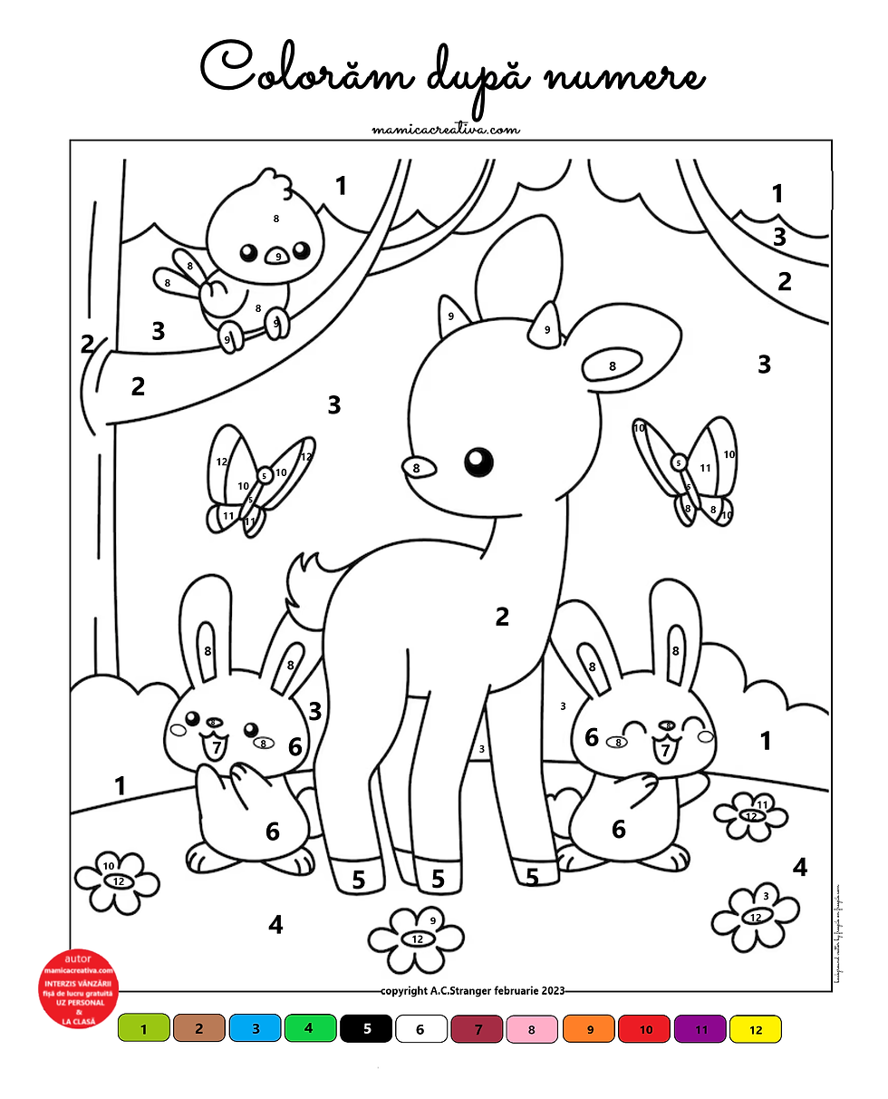 Coloram dupa numere