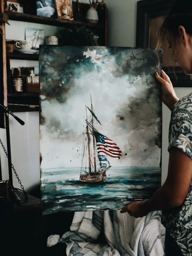 Knot Yielding / Kash Art / Patriotic Art / USA Art / Wall Art ...