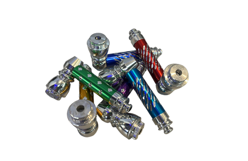 Dealz 3" diamond cut steel pipe - Assorted Colors | BMC-INC