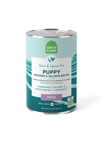 Open Farm Puppy Canned Food Chicken & Salmon | CHOW Bella Pet Health