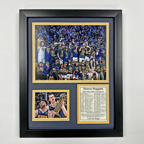 Denver Nuggets | 2022-2023 NBA Champs | 12x15 Podium | Legends Never Die