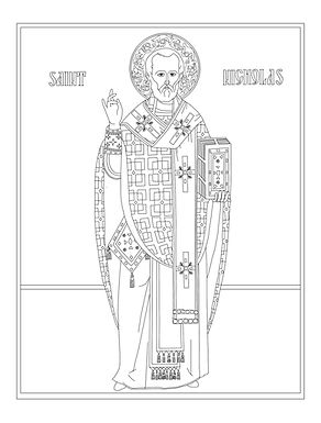 Free Catholic coloring pages, Free icon coloring pages