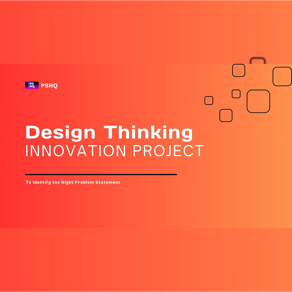 Design Thinking Project Work for Innovation Products