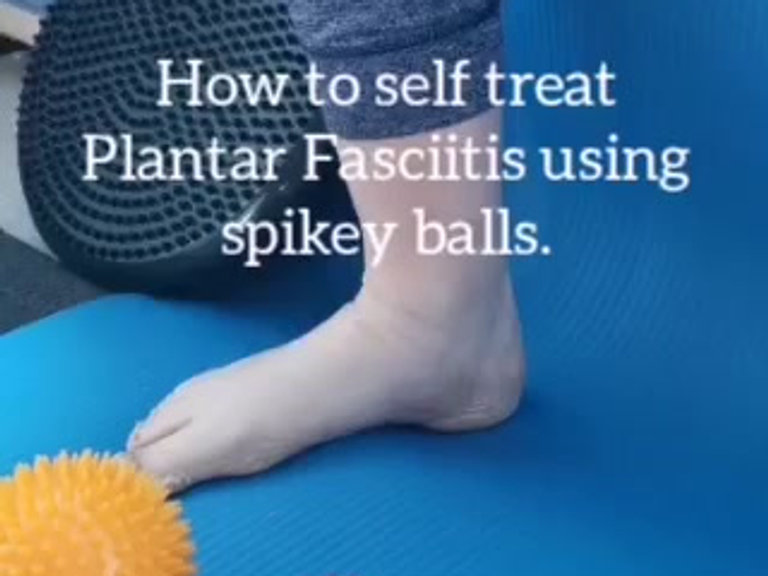 How to treat Plantar Fasciitis using spiky balls