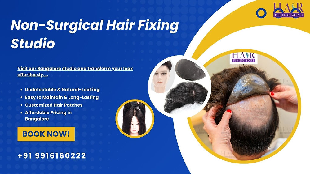 Non-Surgical Hair Fixing Studio: Restore Your Confidence Effortlessly!
