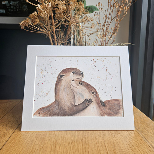 Wild Otters A5 Print | LouiseBrookCreative