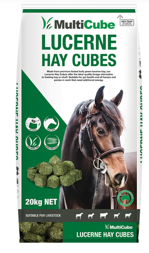 Multicube Lucerne Hay Cubes 20kg | Mallee Stockfeeds