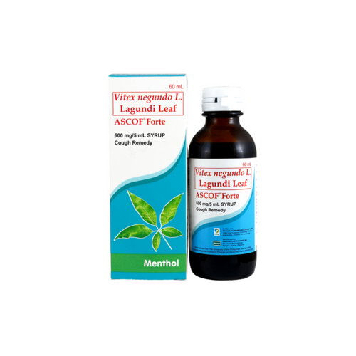 Ascof Forte Lagundi Menthol Syrup 60ml | Goodmed Pharmacy