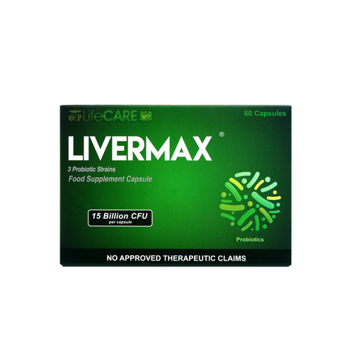 Livermax Probiotics 15 Billion CFU 60 Capsules (1 Box) | Goodmed Pharmacy