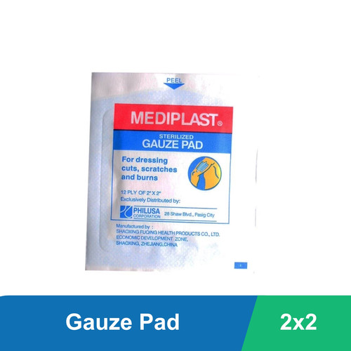 Mediplast Gauze Pad 2x2/ 3x3/ 4x4 (10 PADS) - First Aid Kit | Goodmed ...